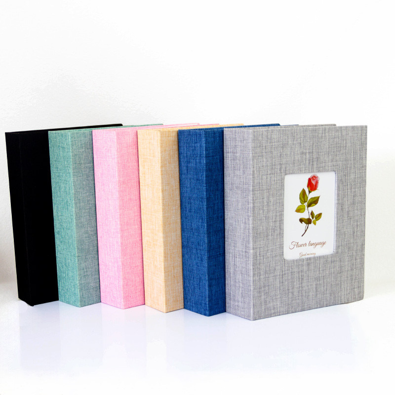 Jual Photo Album 200 Pockets for 4x6 Photos Fabric Cover Photo Books ...