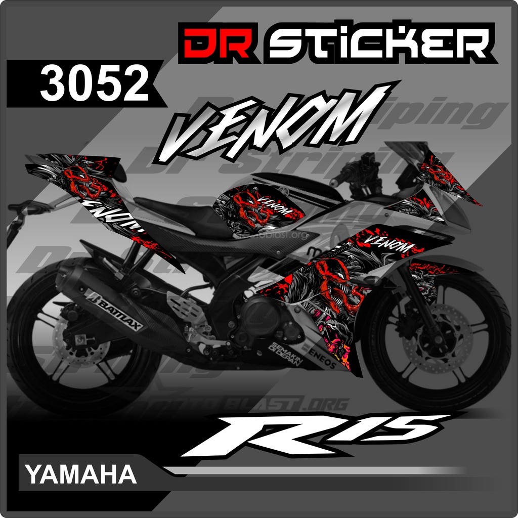 Jual 3052 Striping Yamaha r15 V2 Semi Full - Striping R15 V2 Desain ...