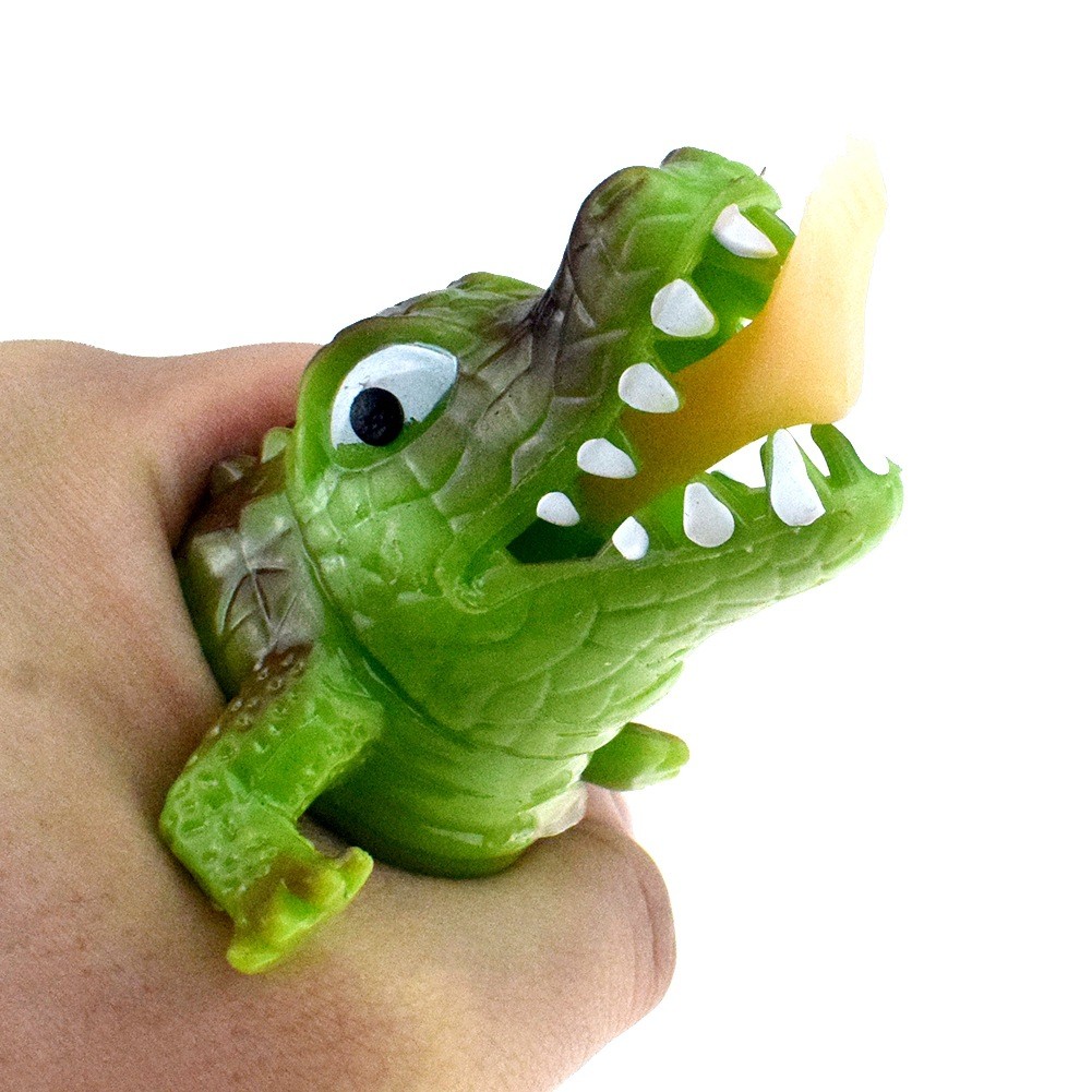 Jual Creative Spoof Biting Leg Crocodile Squeeze Toys Cartoon ...
