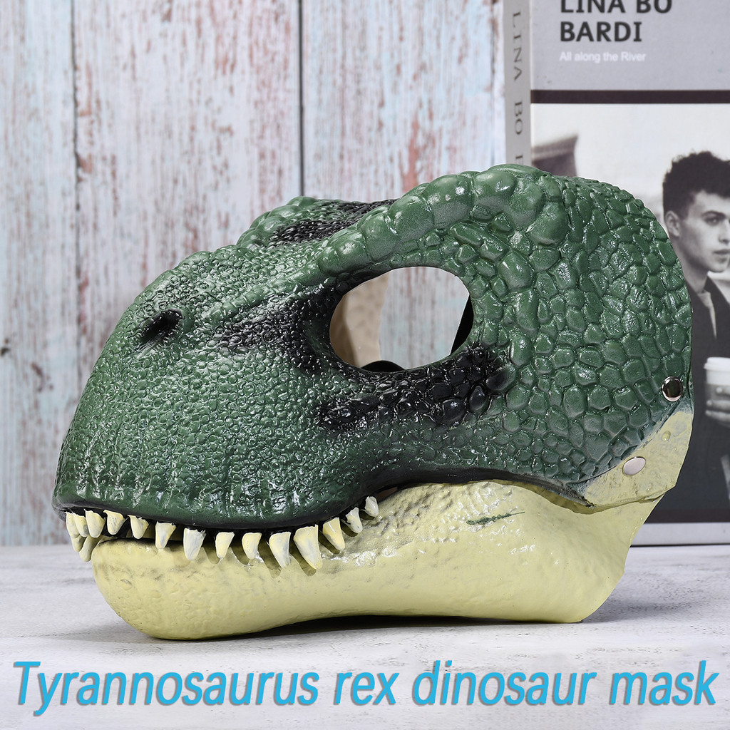 Jual Party Mask Halloween Carnival Gift Velociraptor Mask T-Rex ...