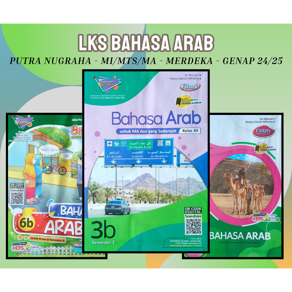 Jual Buku LKS BAHASA ARAB Hikmah Fattah Fitrah Putra Nugraha MI MTS MA MAK Kelas 1 2 3 4 5 6 7 8 ...