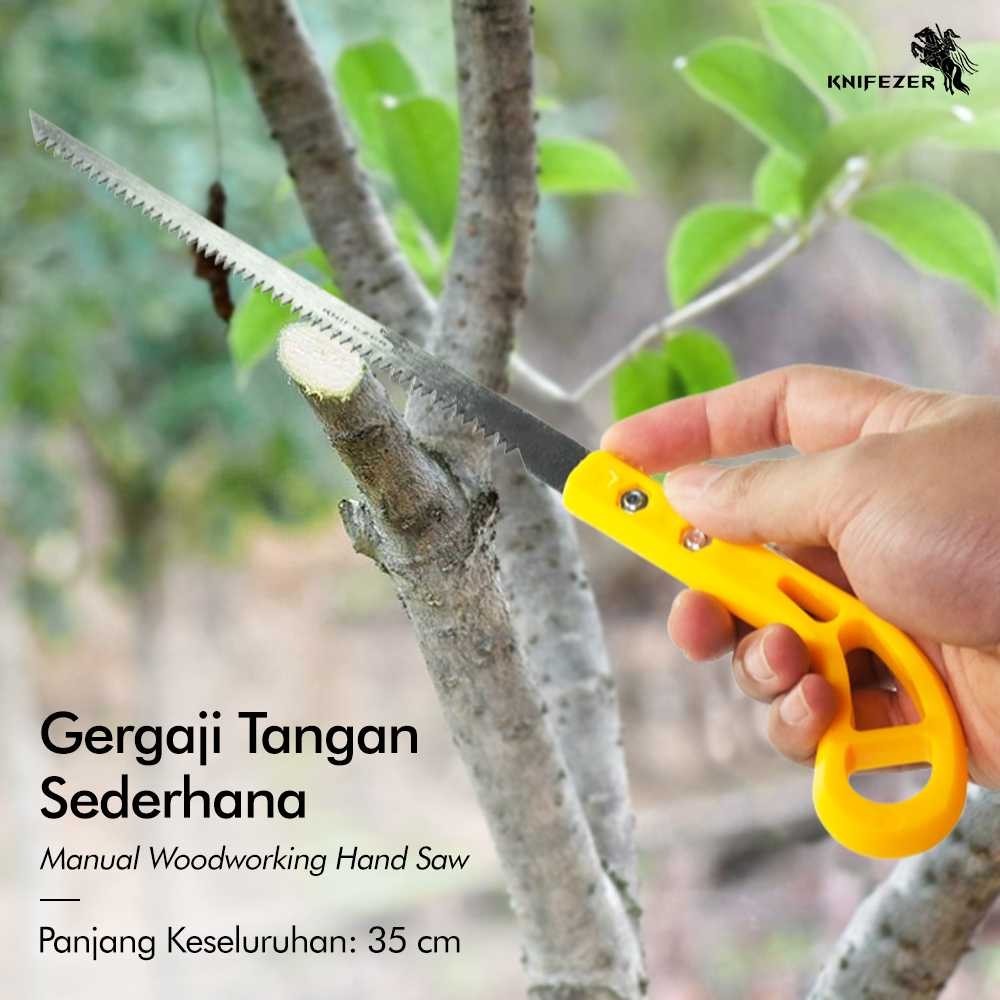 Jual Gergaji Tangan Mini Gergaji Manual Woodworking Hand Saw KNIFEZER / Gergaji Runcing Lancip ...