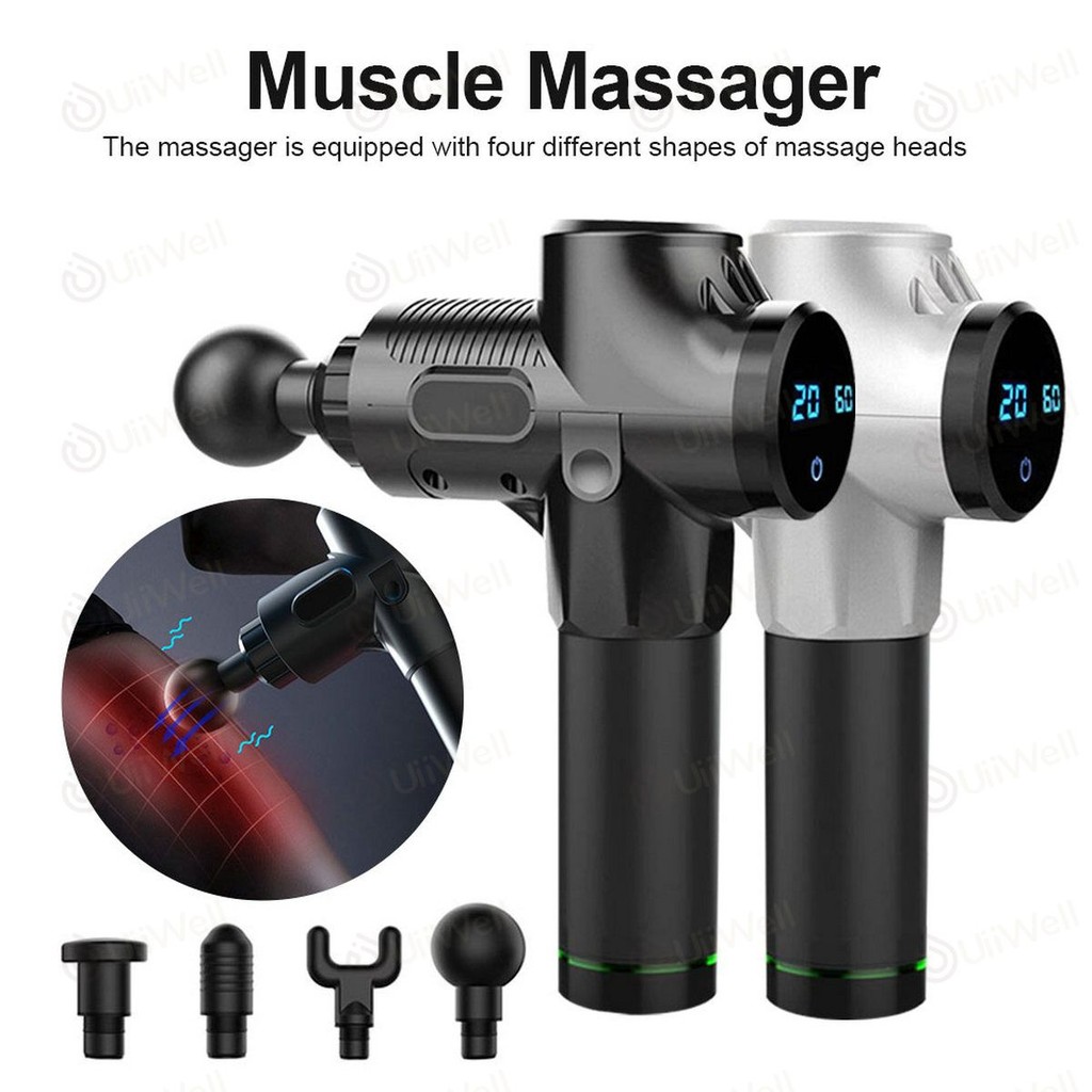 Jual 4 in 1 Massage Gun Alat pijat elektrik pijat getar elektrik DEEP ...