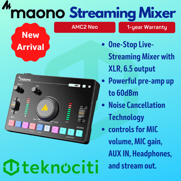 Jual MAONOCASTER Live Streaming Soundcard for Gamer/Streamer/Creator ...