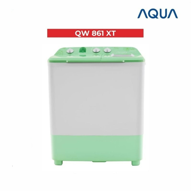 Jual MESIN CUCI AQUA 2 TABUNG QW 861XT 8KG / WASHING MACHINE QW-861XT | Shopee Indonesia