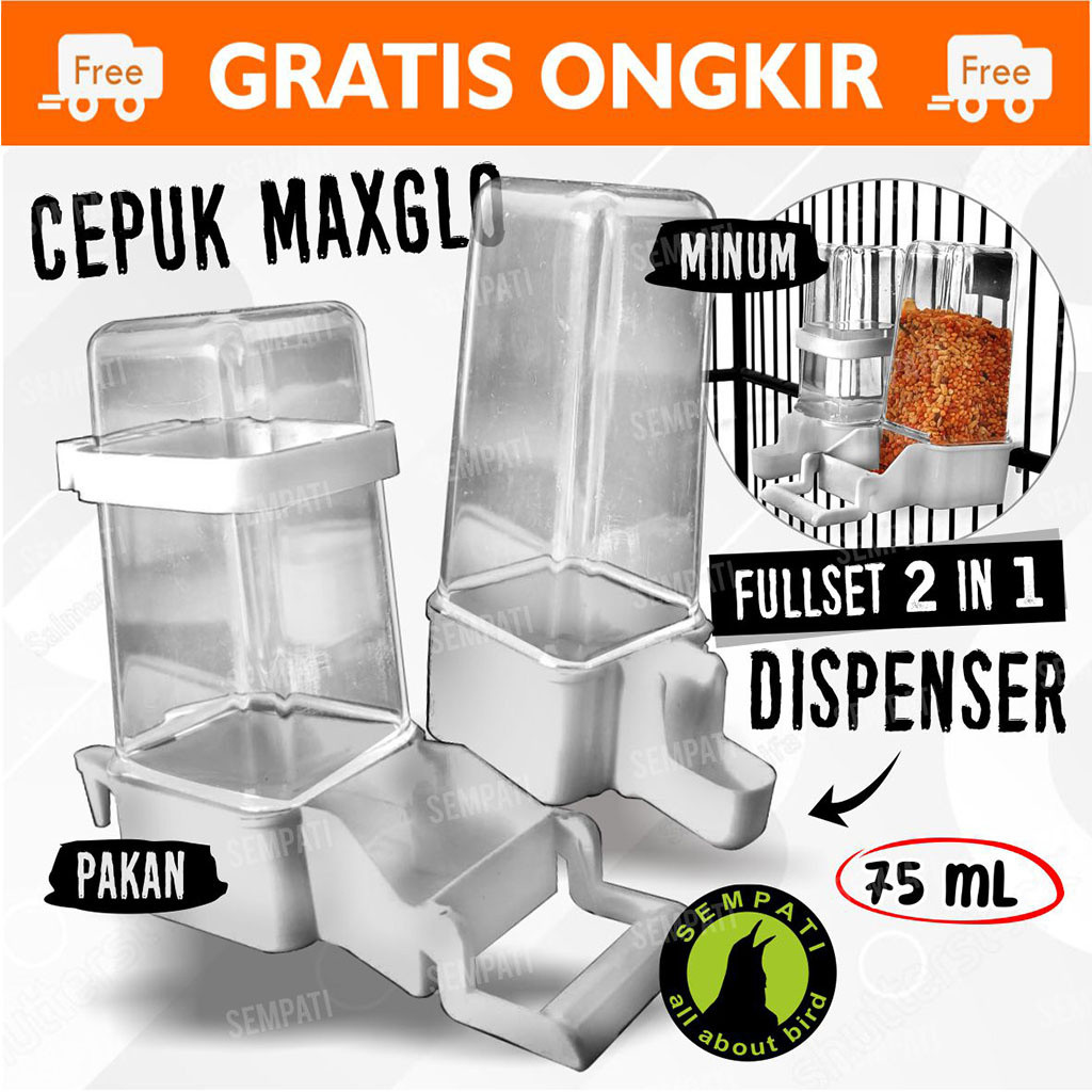 Jual SEMPATI Cepuk Maxglo Dispenser Bening 75ml Cepuk Tabung Max Glo ...