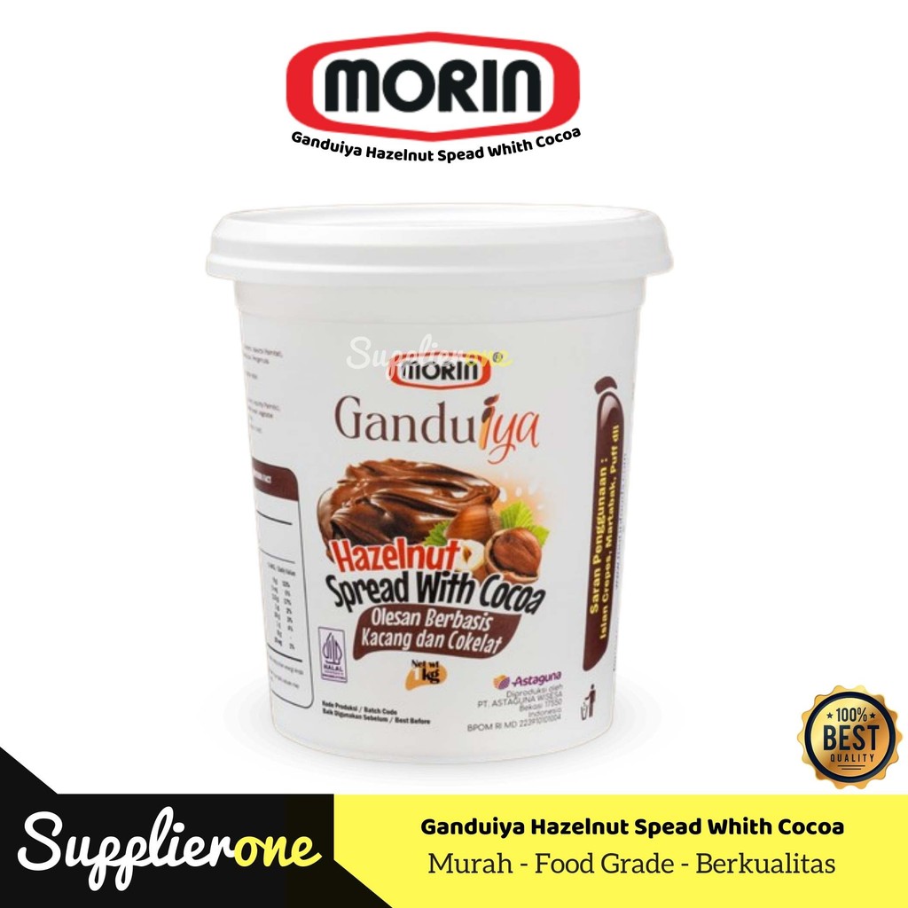 Jual Morin Ganduiya Selai Coklat Hazelnut 1 Kg / Saus Cokelat Hazelnut ...