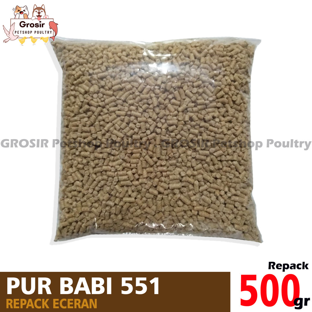 Jual Pakan Babi 551 repack 500 gram Untuk Penggemukan ayam dan unggas ...