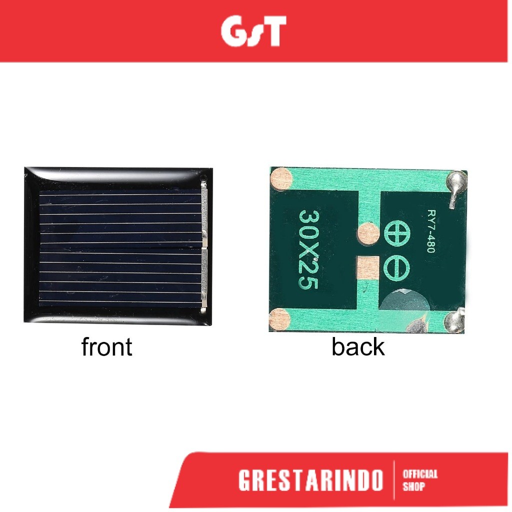 Jual SOLARCELL PANEL SURYA TENAGA MATAHARI SOLAR CELL 30*25 MINI 1V ...