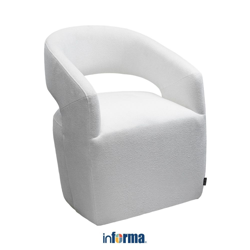 Jual Informa Kiana Kursi Makan Fabric - Putih Dining Chair Tempat Duduk ...