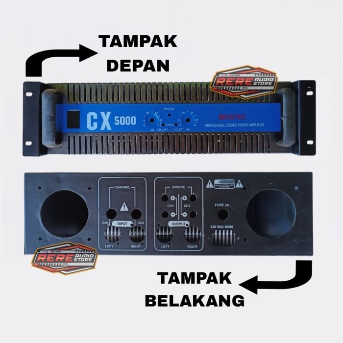 Jual Box Power BOSTEC CX5000 2 Channel / Bok Power Sound System 2 Chanel Bahan Plat Besi ...