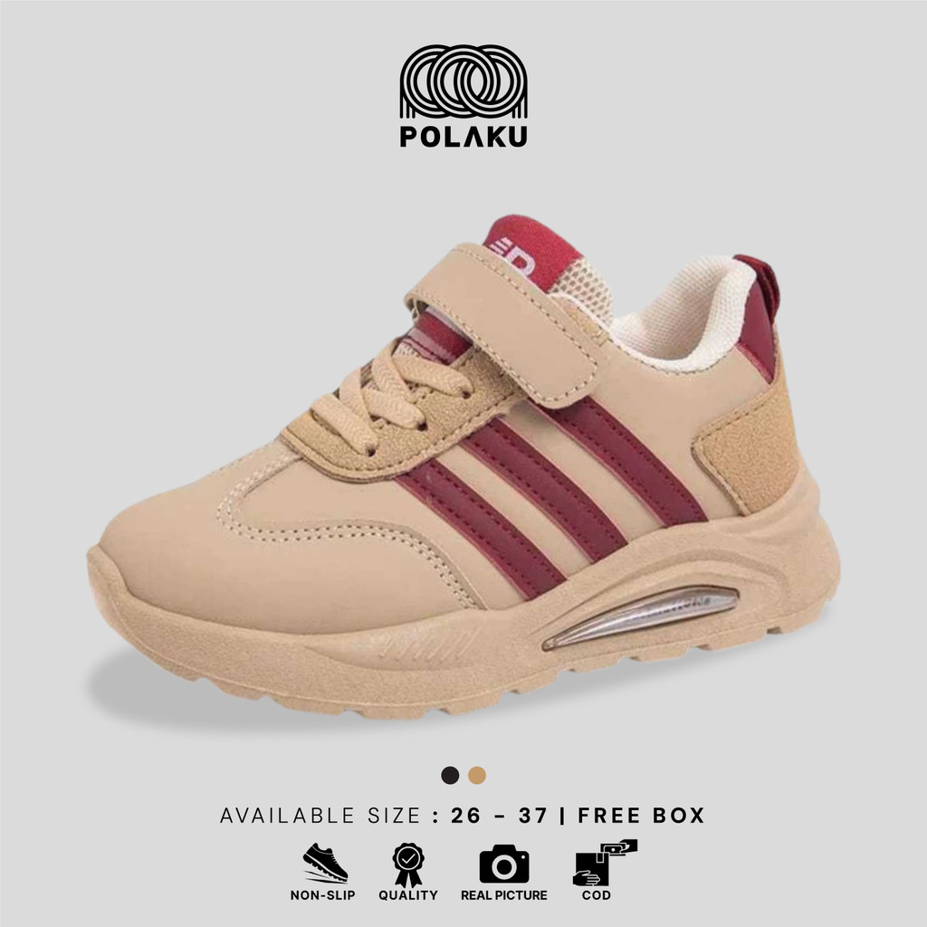 Jual PLK SIZE 21-36 LV0131 Sepatu Sneakers Anak Motif Inisial N Bahan ...