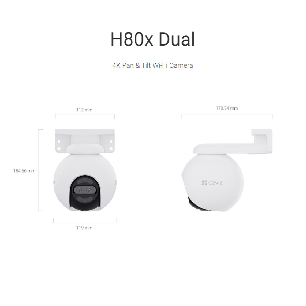 Jual EZVIZ H80X-DUAL-10MP 8MP+2MP PAN-TILT COLORFULL NIGHT VISION 2 WAY ...