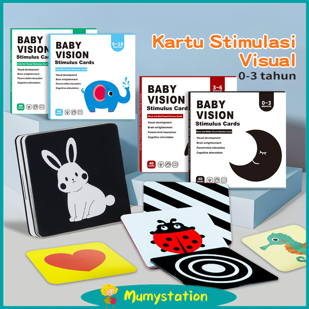 Jual Mumystation Stimulasi Visual Bayi Flash Card Mainan Kartu Pintar ...