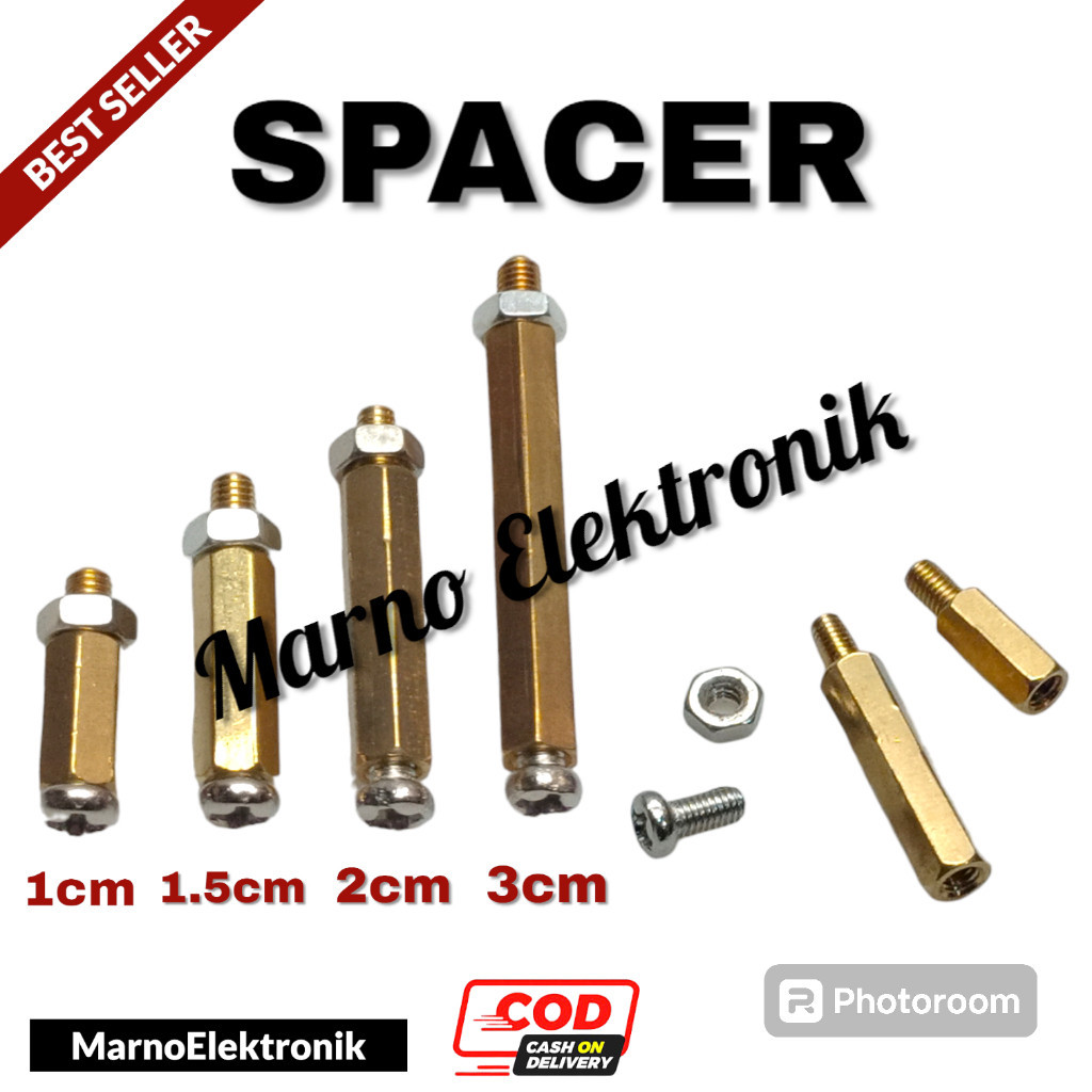 Jual SPACER SPICER SPITSER BAUT PCB DUDUKAN PCB 1CM 2CM 2.5CM 3CM BAUT SPITSER BAUT DUDUKAN PCB ...