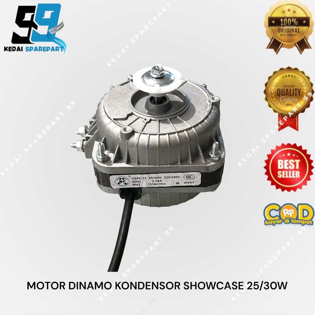 Jual MOTOR FAN KULKAS 30 WATT / MOTOR DINAMO KONDENSOR SHOWCASE 30 WATT ...