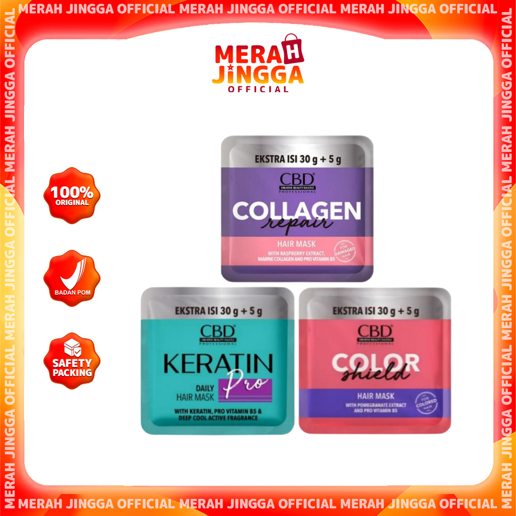 Jual CBD Hair Mask SACHET Series | CBD Keratin | CBD Color Shield | CBD ...