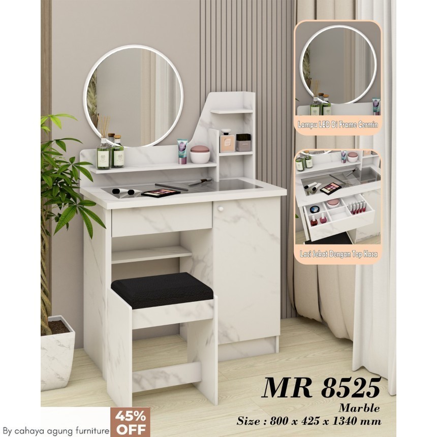 Jual meja rias lampu led meja rias modern minimalis type 8525 plus ...
