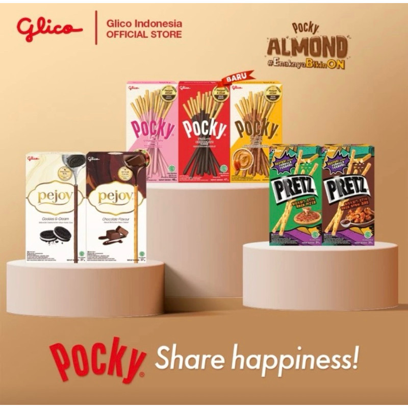 Jual POCKY MINI 22gr GLICO PEEJOY MINI wafer stick (Half Size) PROMO ...