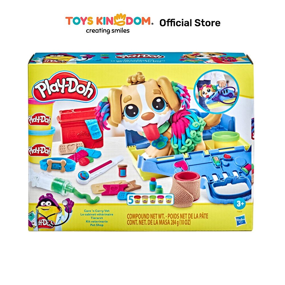 Jual Toys Kingdom Play Doh Set Care & Carry Vet F3639 Toys Kids Toy ...
