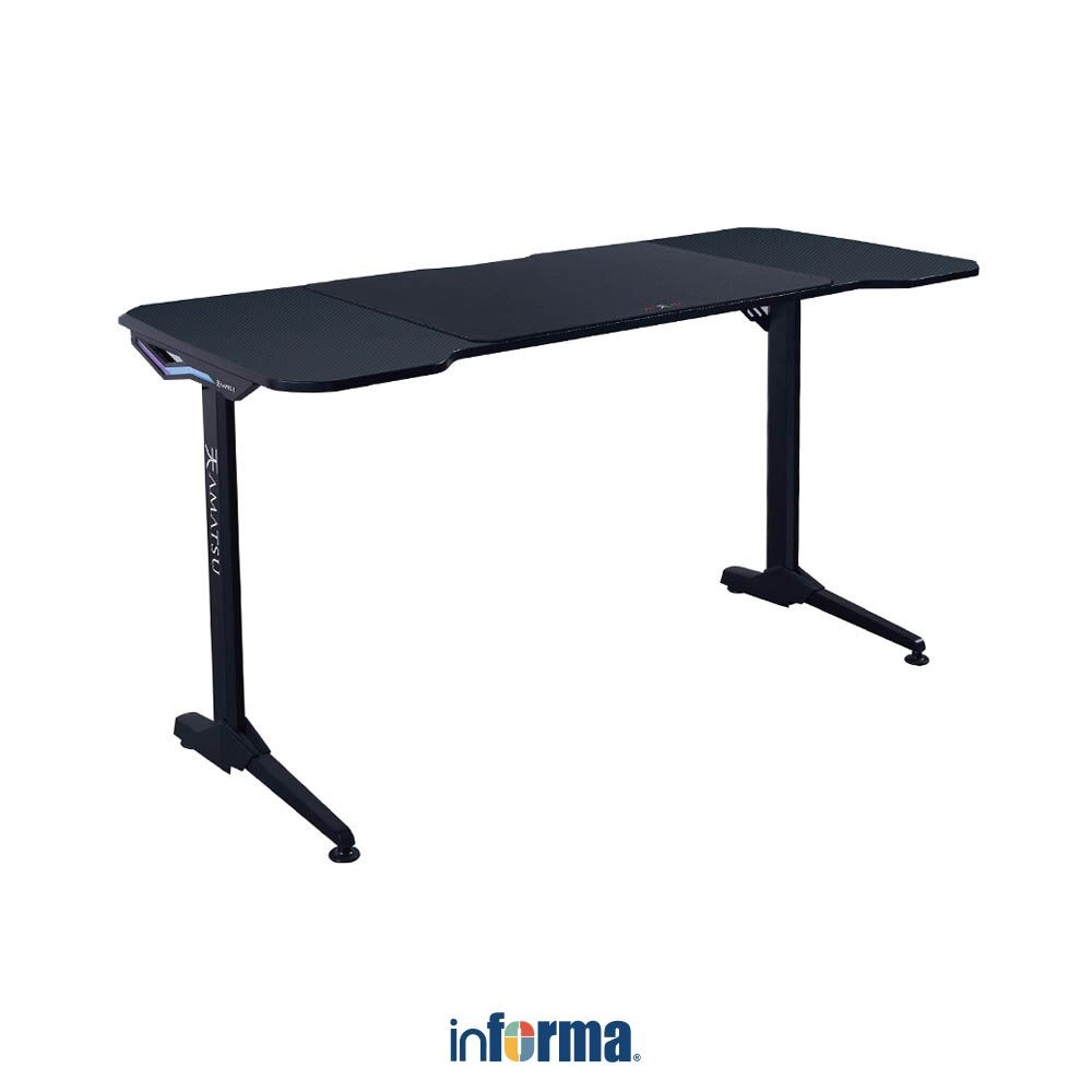 Jual Informa Amatsu Ken Meja Gaming Hitam Gaming Desk Meja Komputer Gaming Pc Table Shopee Indonesia