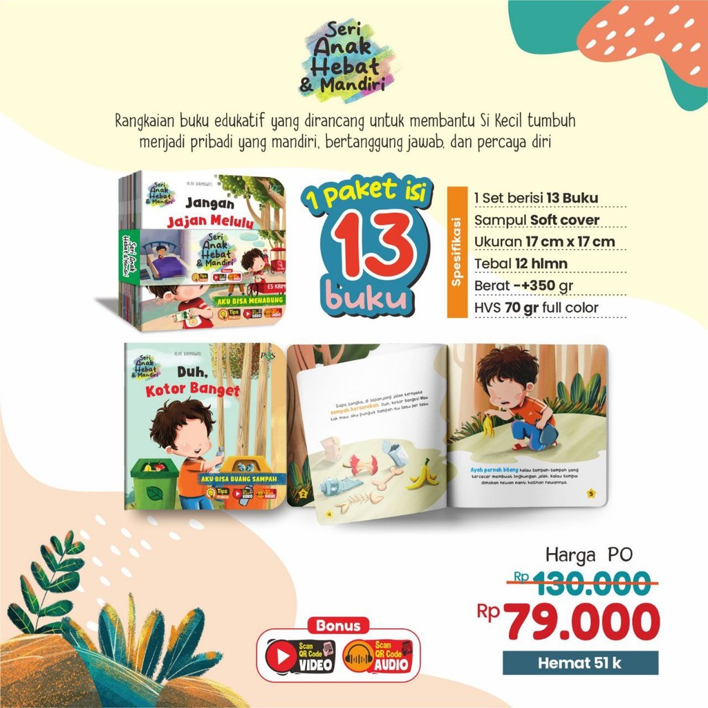 Jual Seri Aku Anak Hebat & Mandiri | Buku Cerita Anak (isi 13 buku ...