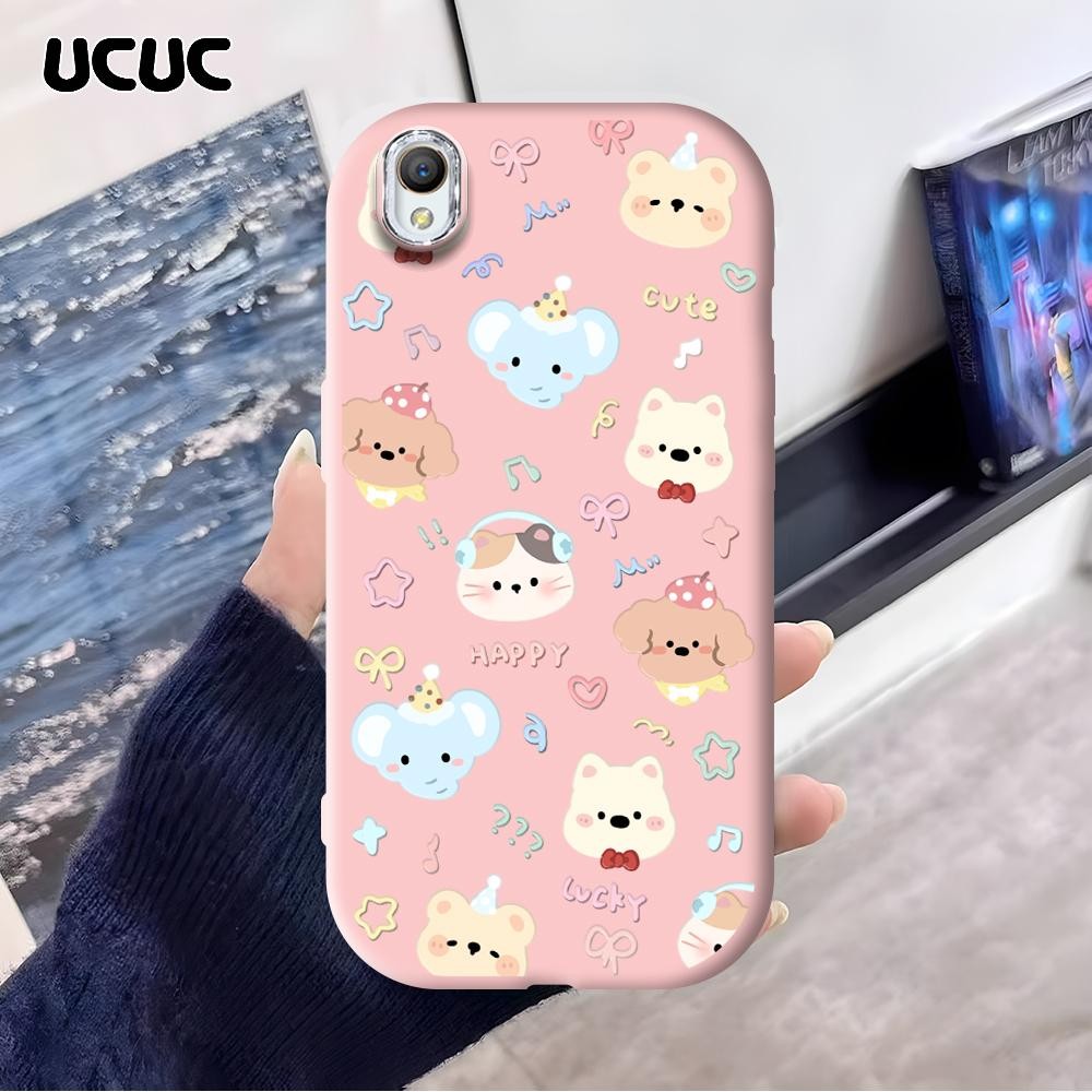 Jual UCUC OPPO A37 A37F NEO 9 New Original Cartoon Design Silver Edge ...