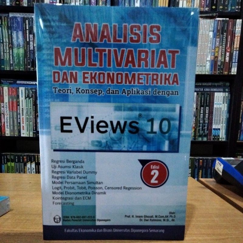 Jual Buku ANALISIS MULTIVARIAT DAN EKONOMETRIKA Teori,Konsep dan Aplikasi dengan Eviews 10 ...