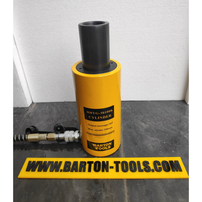 Jual 30T 100mm S Hollow Plunger Hydraulic Cylinder Silinder Hidrolik BARTON | Shopee Indonesia
