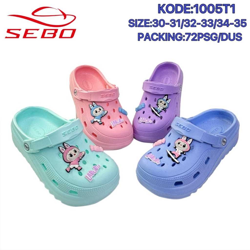 Jual Sandal Baim Anak dengan Jibbitz LABUBU Popmart Sandal Kodok Anak ...