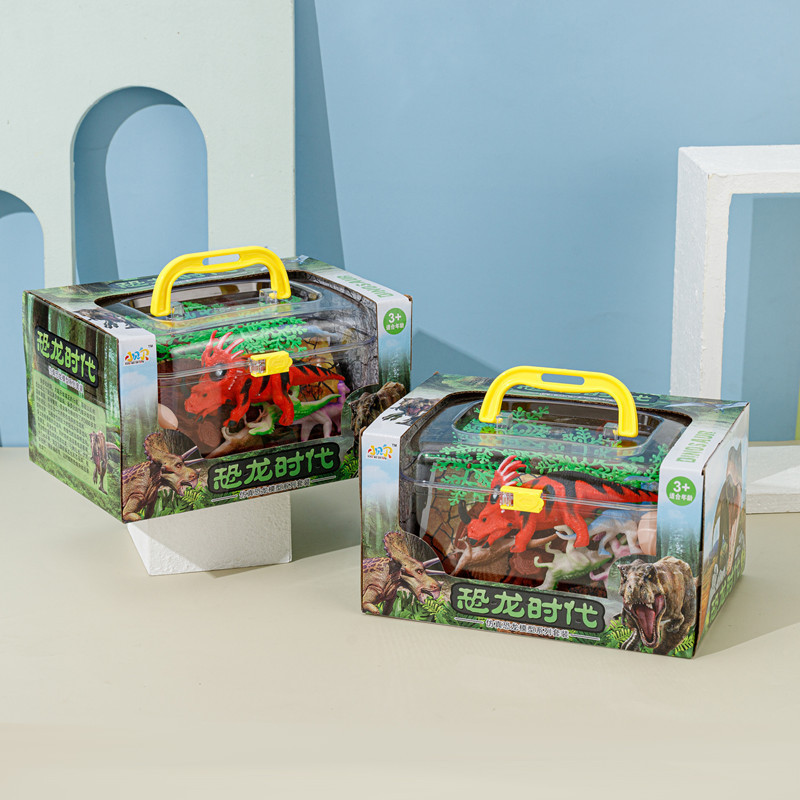 Jual Simulated Tyrannosaurus Rex Sword Dragon Scene Toy Set Early ...