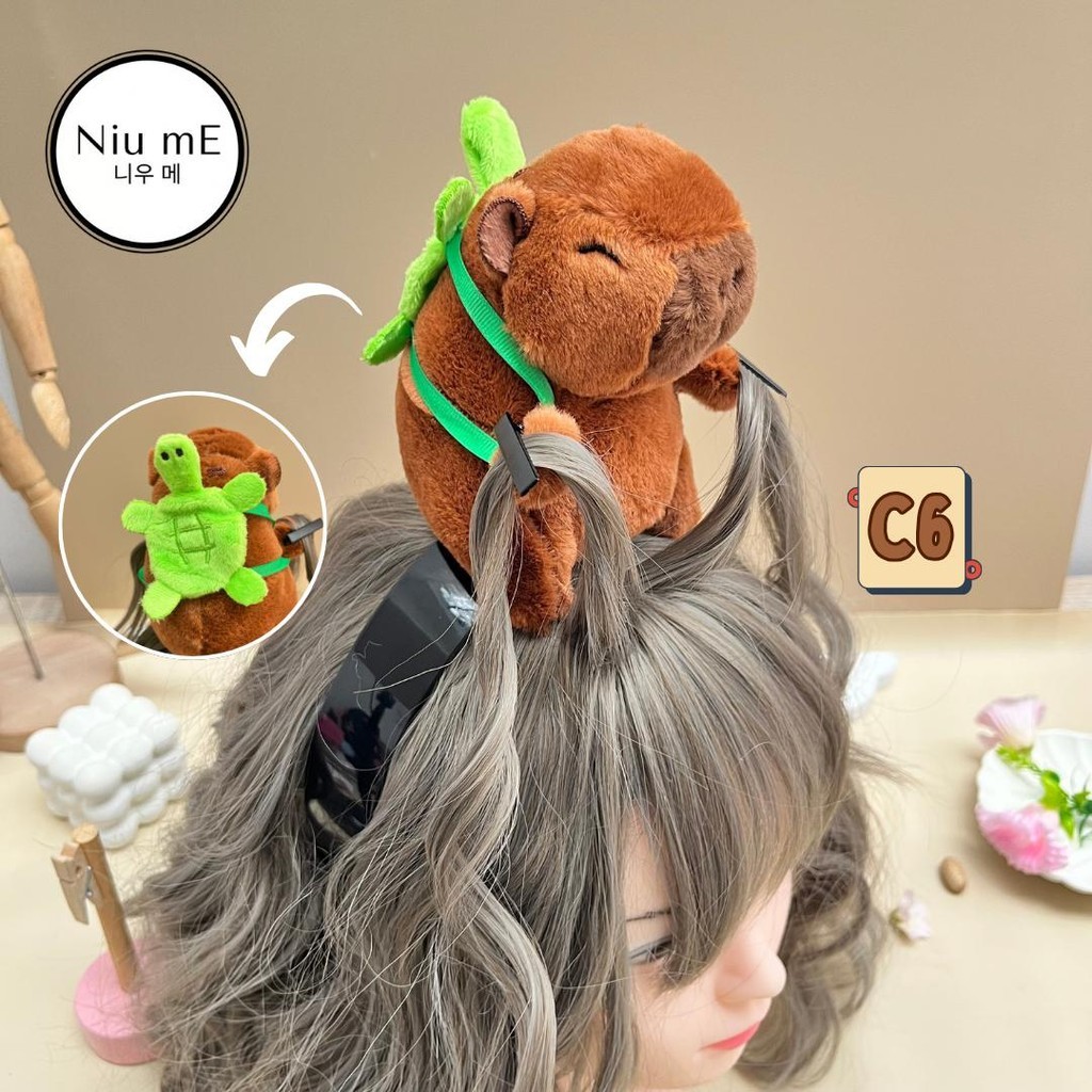 Jual Bando Jepit Boneka Capybara Lucu untuk Anak - Aksesoris Rambut ...