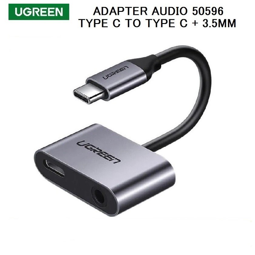 Jual UGREEN Audio Splitter Type C to Type C + 3.5mm Adapter - 50596 ...
