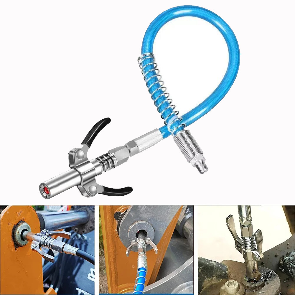 Jual 1SET Grease Gun Heavy-Duty Pistol Gemuk Quick Release Mudah ...