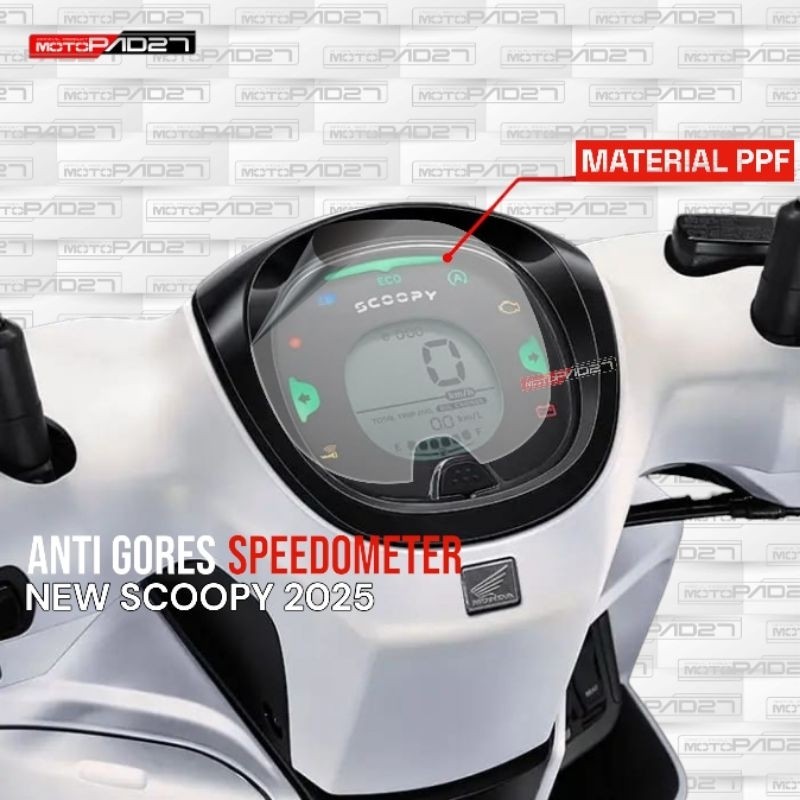 Jual MOTOPAD27 Speedometer Anti Gores Scoopy 2025 material PPF | Shopee ...