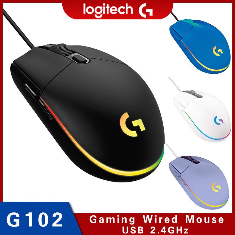 Jual Logitech G102 Light Sync Gaming Wired Mouse Gaming Grade Sensor 8 ...