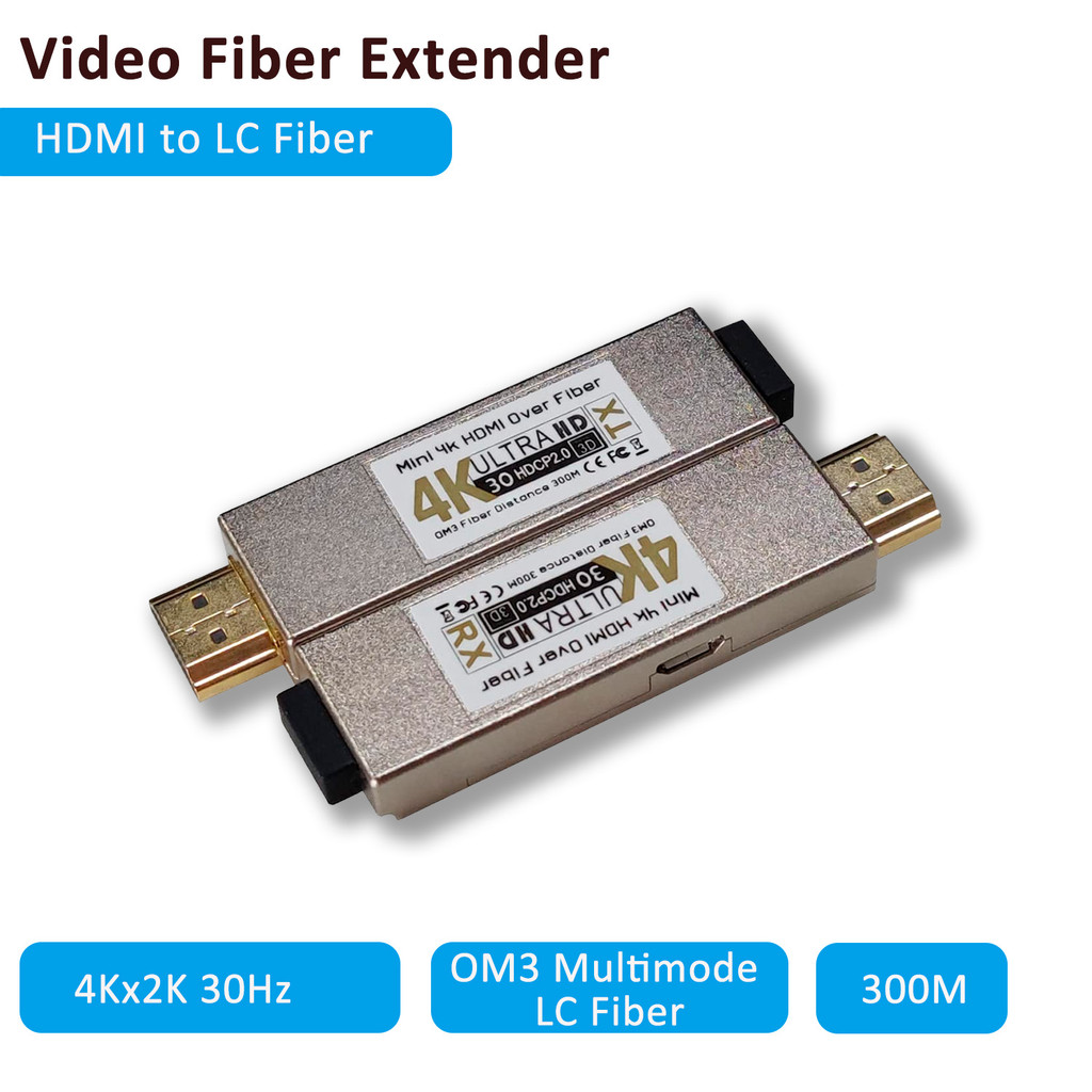 Jual Uncompressed Mini 4K HDMI Fiber Extender, 4Kx2K 30Hz HDMI 1.4a ...