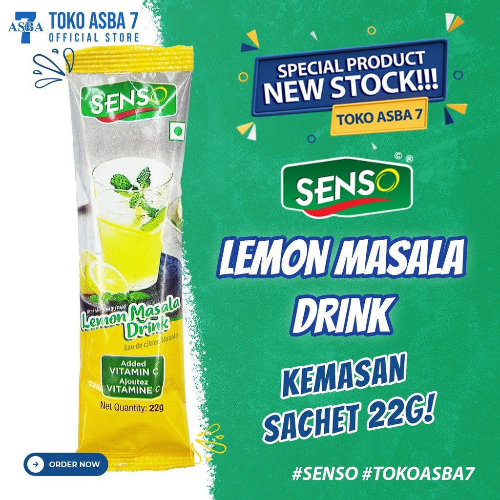 Jual SENSO CHAI KARAK LEMON MASALA DRINK 22G | Shopee Indonesia