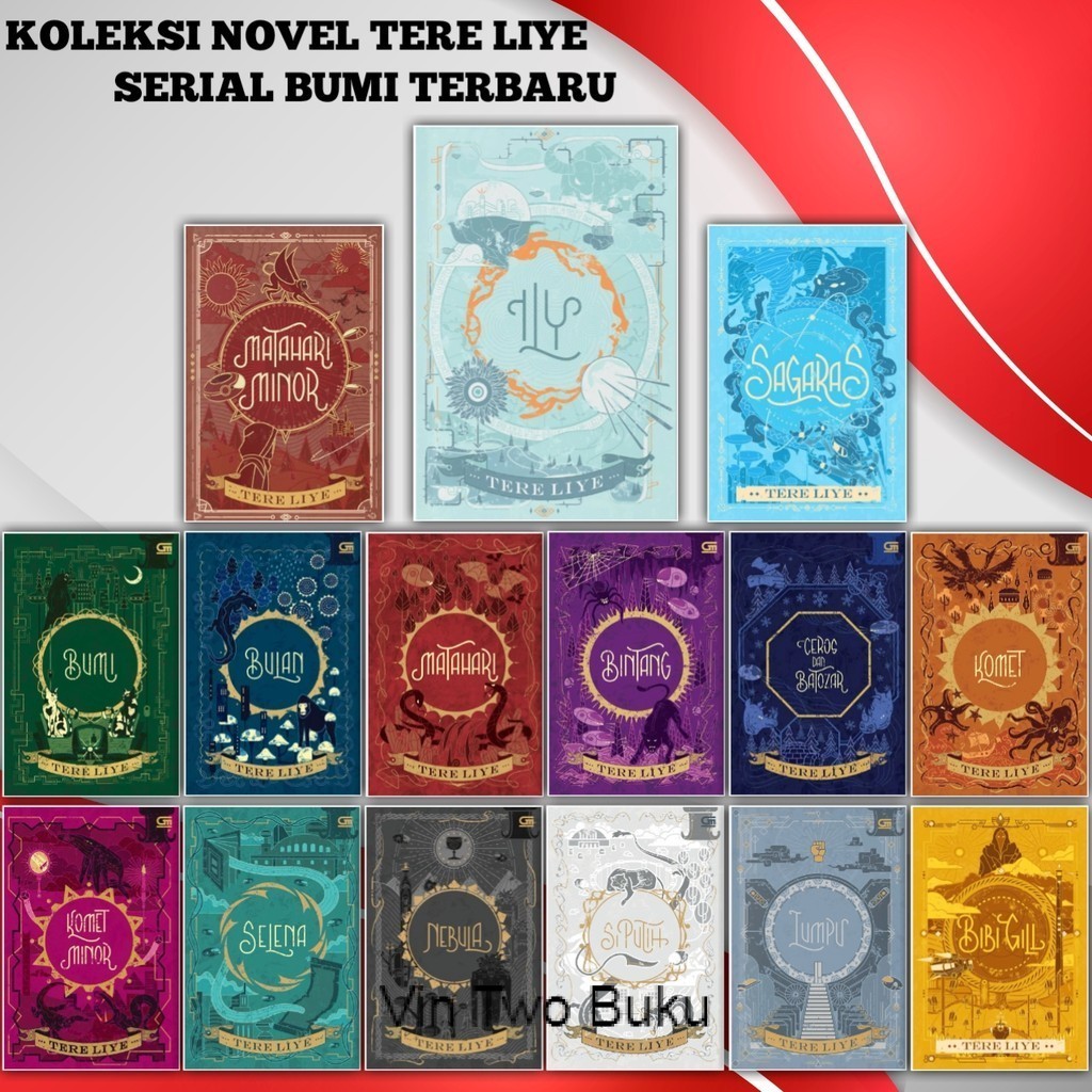 Jual Bebas Pilih Buku Novel Tere Liye Series Paket Serial Bumi ILY ...