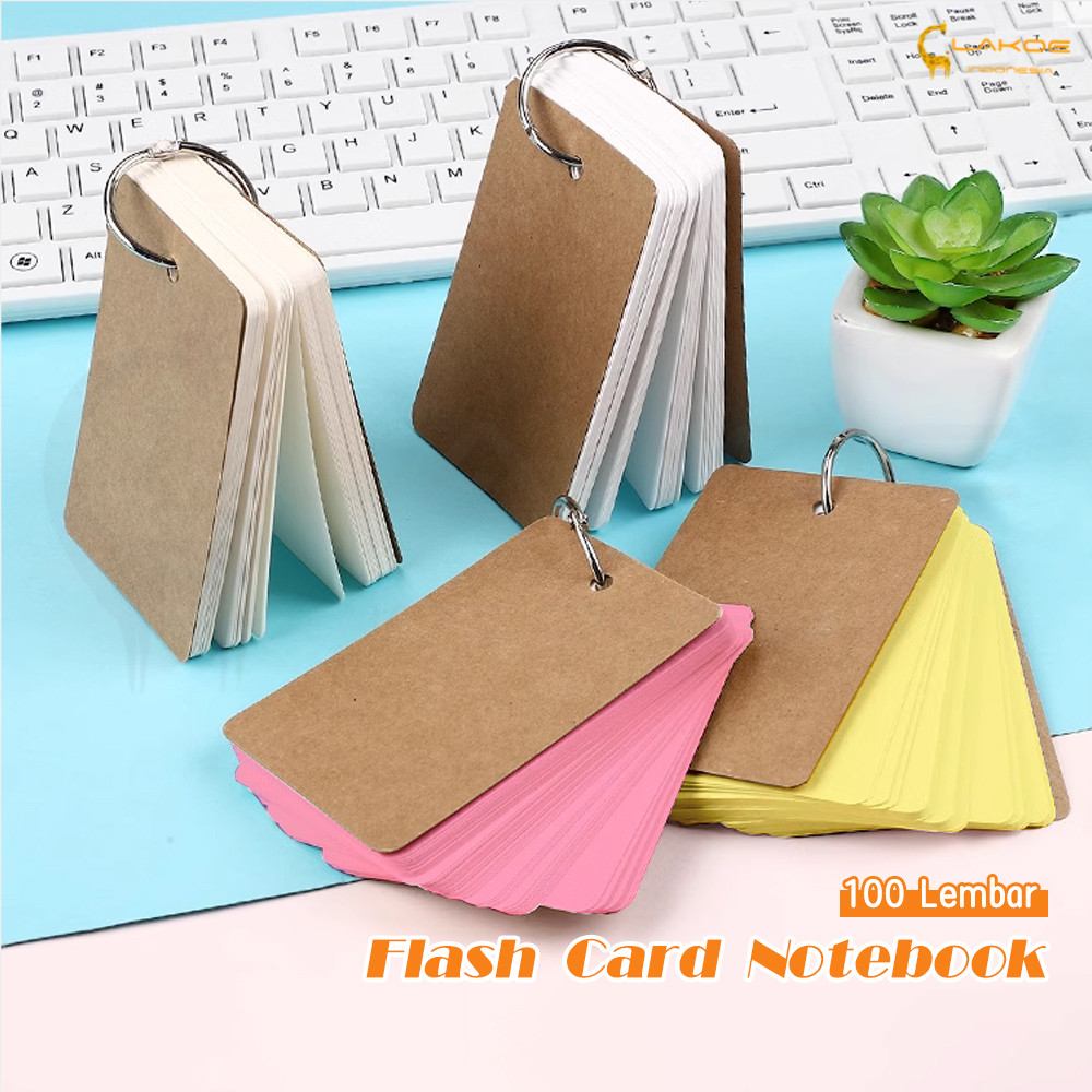Jual Lakoe Flash Card Notebook Memo Notebook Ring Flash Card | Shopee Indonesia