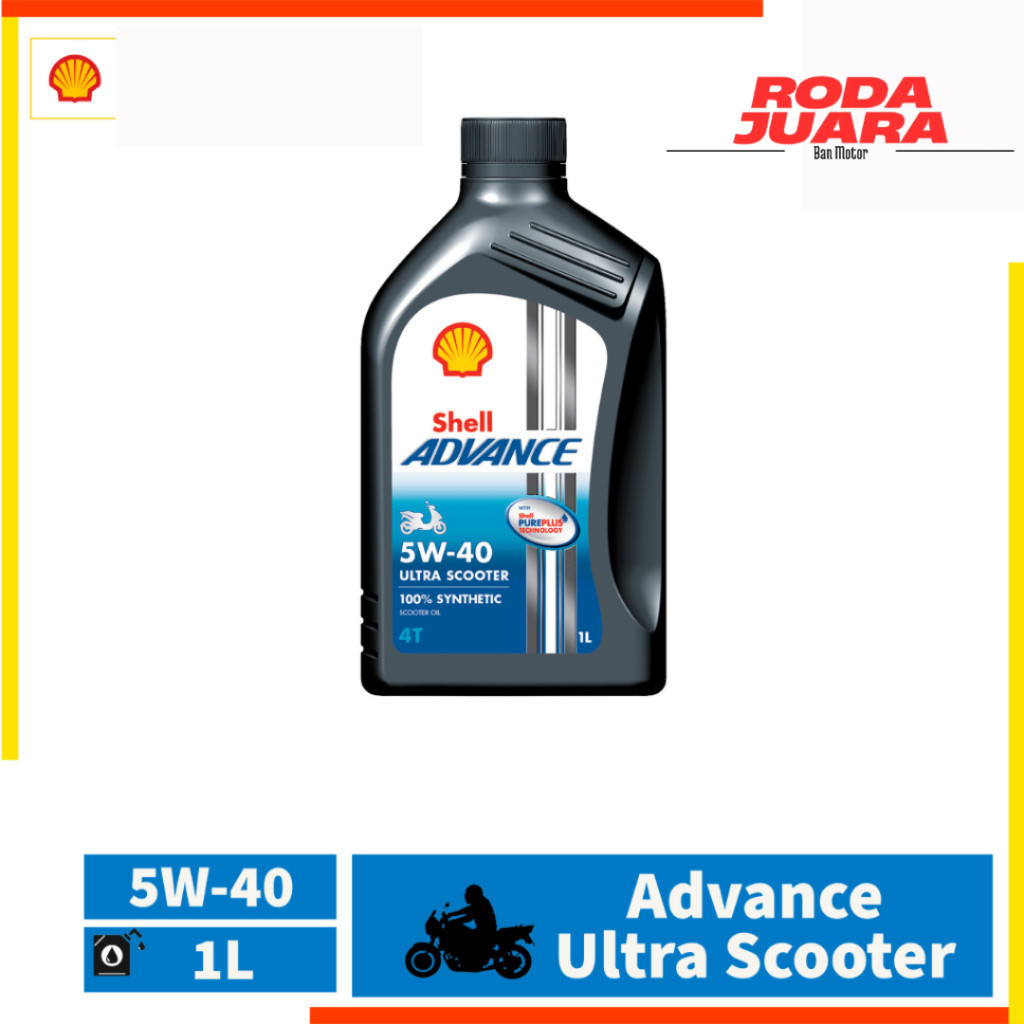 Jual Shell Advance Ultra Scooter 5W-40 1 Liter Oli Nmax PCX Aerox Vespa ...