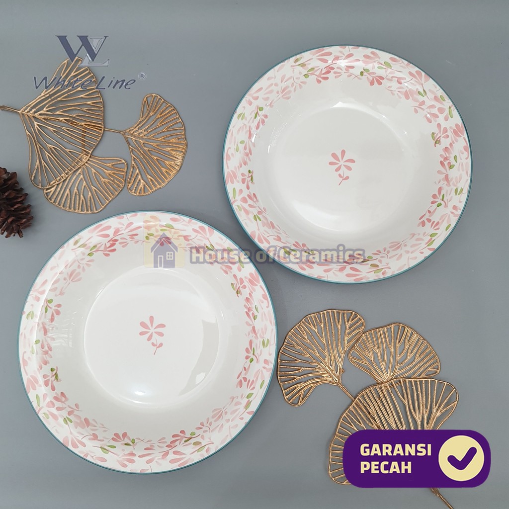 Jual WHITELINE Piring Keramik Makan SERENA (1 PCS) 9,25 Inch 23 Cm ...