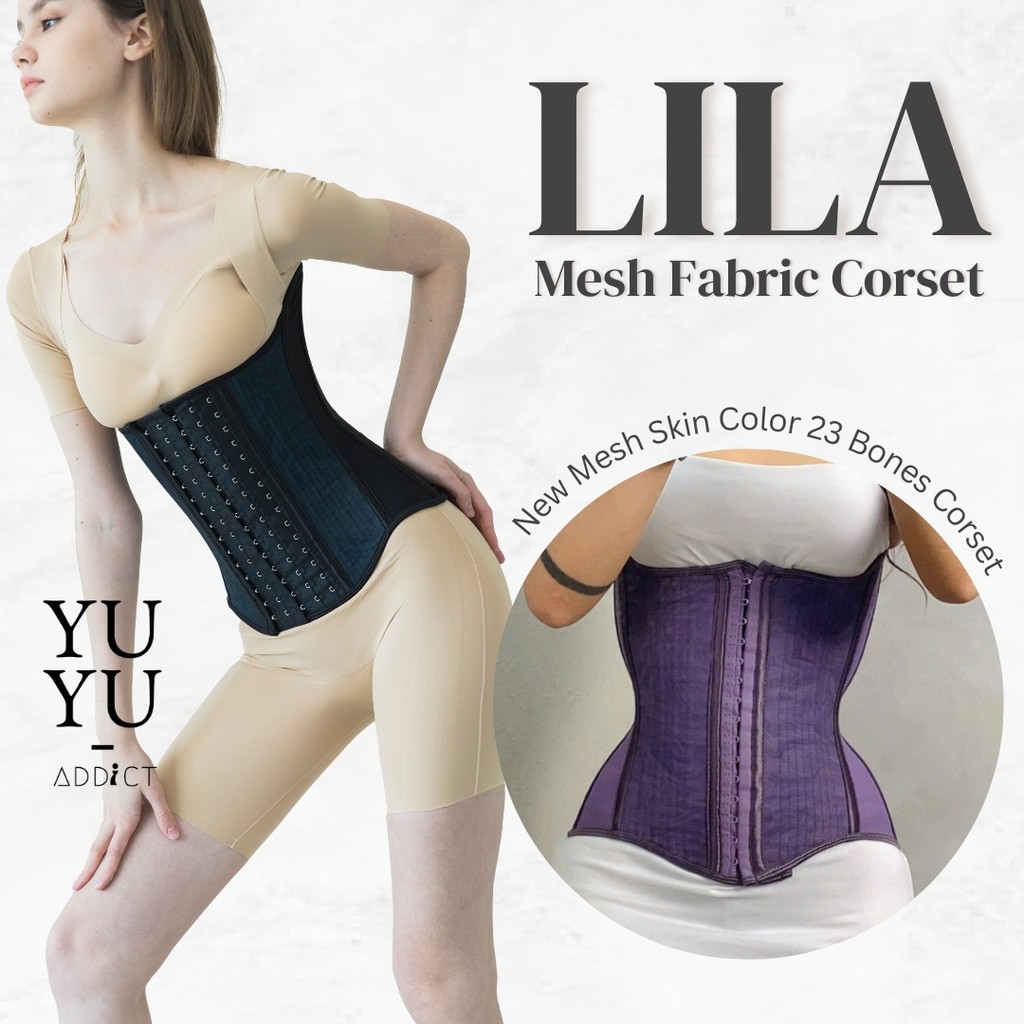 Jual YUYUADDICT - Lila Corset New Mesh Skin Color 23 Bones Corset ...