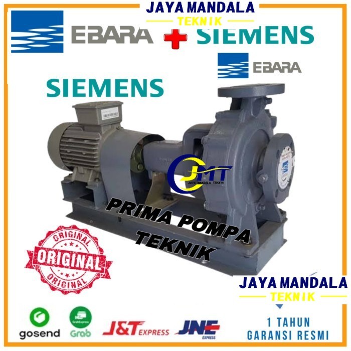 Jual Pompa Ebara 100x80 FSJA + Motor Siemen 45Kw 60Hp 380v 2900rpm 50 Hz | Shopee Indonesia