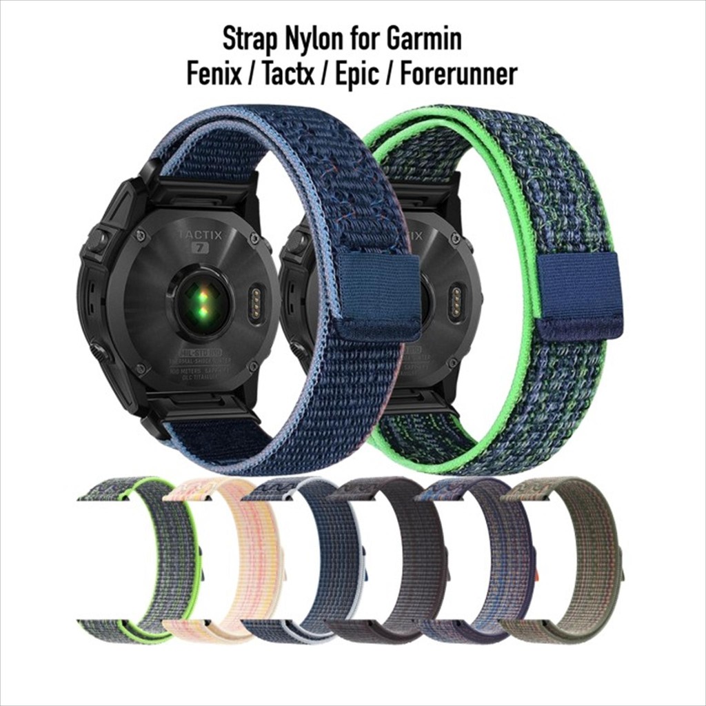 Jual Strap Nylon Elastic Garmin Fenix, Forerunner, Tactix / Epix Tali ...