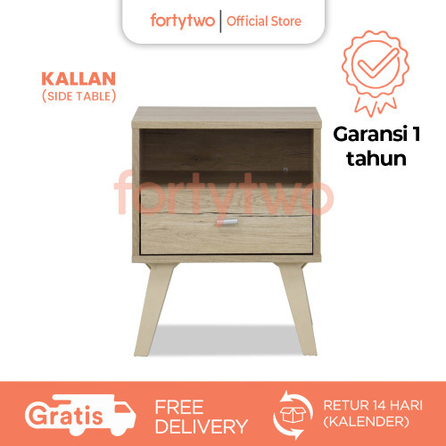 Jual Fortytwo Meja Nakas Kalian Minimalis - Side Table - Kayu Natural ...