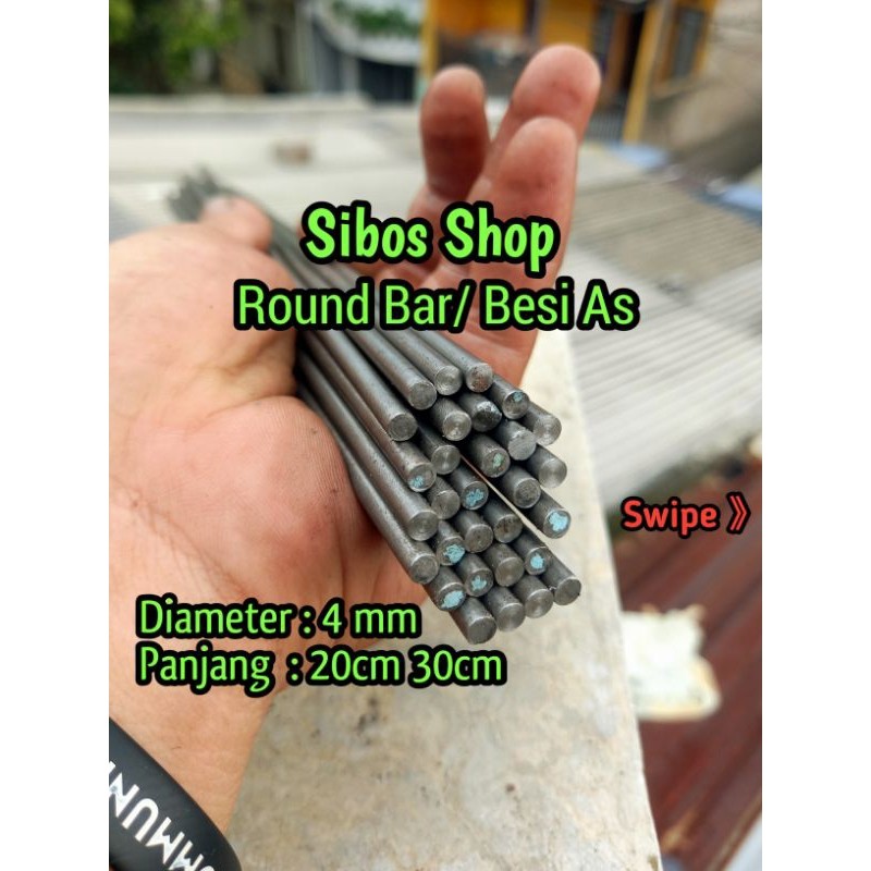 Jual Round Bar | Besi As Diameter 4mm Panjang 20cm dan 30cm | Shopee ...