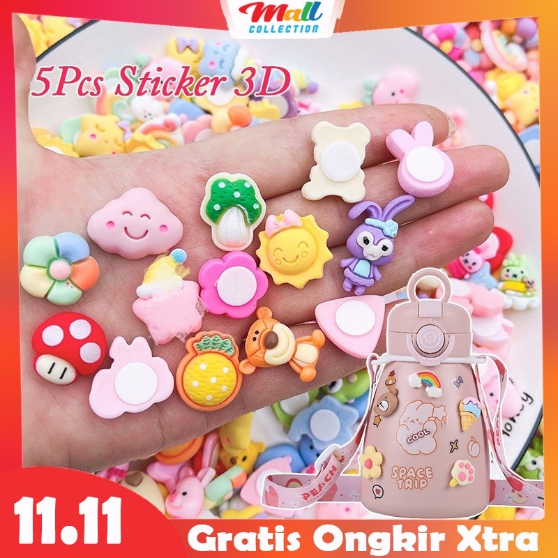 Jual MALL - Sticker 3D 5Pcs Stiker Animasi Lucu Karakter Manik Tumblr ...