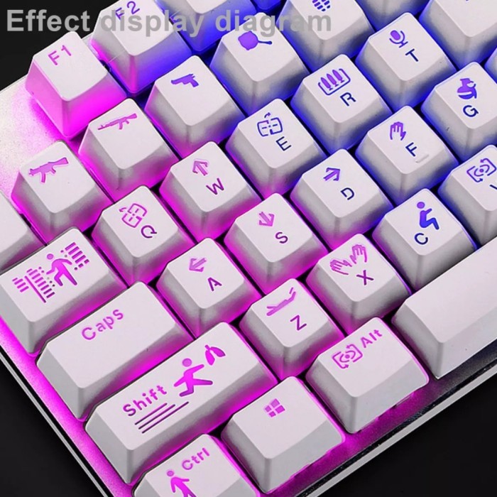 Jual Keycap Keycaps Keyboard Japan PBT Profile Dye Sublimation Purple ...