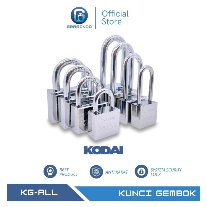 Jual GIG Gembok Security Lock / Gembok rumah / Gembok Pagar Bahan Nikel ...